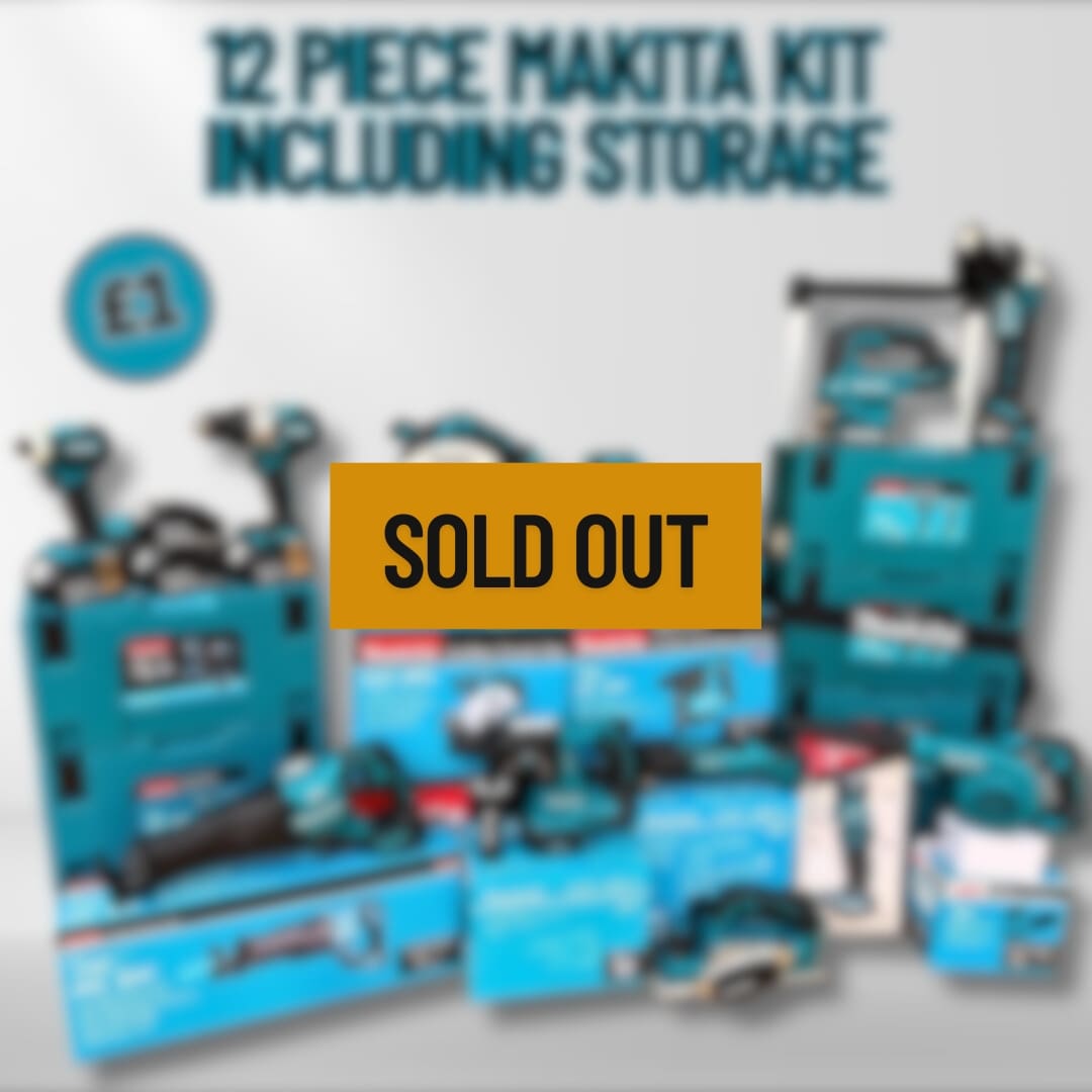 Makita 12 Piece 18v Power Tool Kit With Mak-Pac Storage System *Mega ...